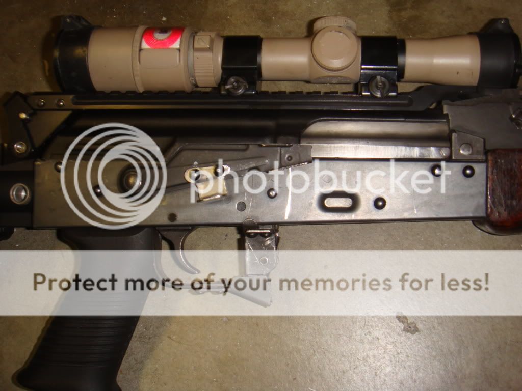 TWS AK series beryl rail with backup peep sight review. - Calguns.net